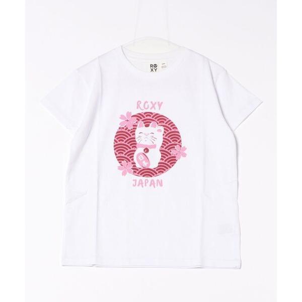 『セール実施中』ZOZO問い合わせ番号:96991435ショップ:ROXY/QUIKSILVER，ロキシー/クイックシルバーブランド:ROXY，ロキシー商品名:MANEKI NEKO S/S TEE /ロキシーフロントプリント半袖Tシャツカ...