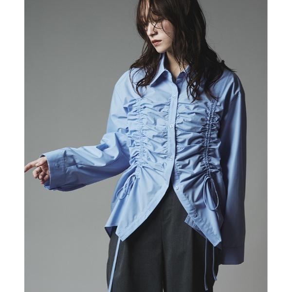 『タイムセール実施中』ZOZO問い合わせ番号:96991710ショップ:Ada.，エイダブランド:W:Huku，フーク商品名:【W:Huku / ノンアイロンシリーズ】シャーリング リボン ブラウス / Wrinkle-Resistant ...