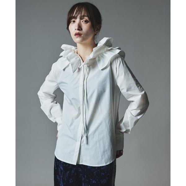 『タイムセール実施中』ZOZO問い合わせ番号:96991711ショップ:Ada.，エイダブランド:W:Huku，フーク商品名:【W:Huku / ノンアイロンシリーズ】フリル フーディー ブラウス / Wrinkle-Resistant F...