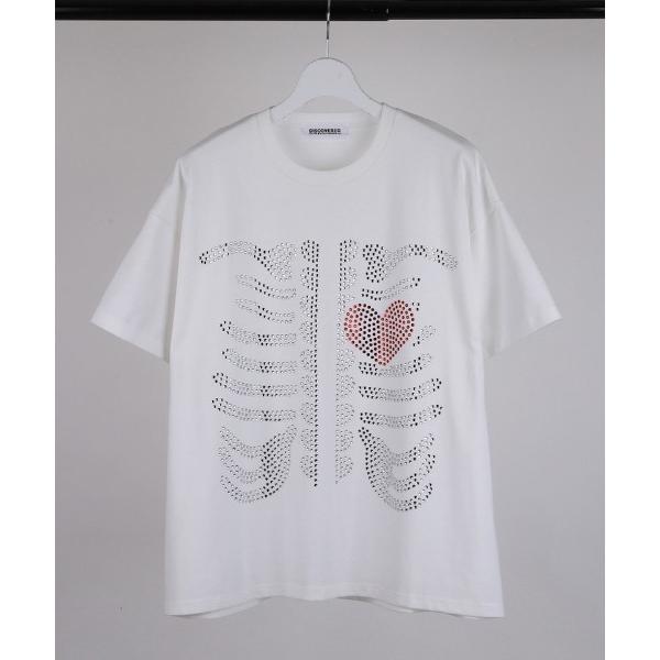 ZOZO問い合わせ番号:96992346ショップ:CMB by CAMBIO，シーエムビー バイ カンビオブランド:DISCOVERED，ディスカバード商品名:mt9886-HOTFIX BONE＆HEART TEE Tシャツ(DC-SS2...