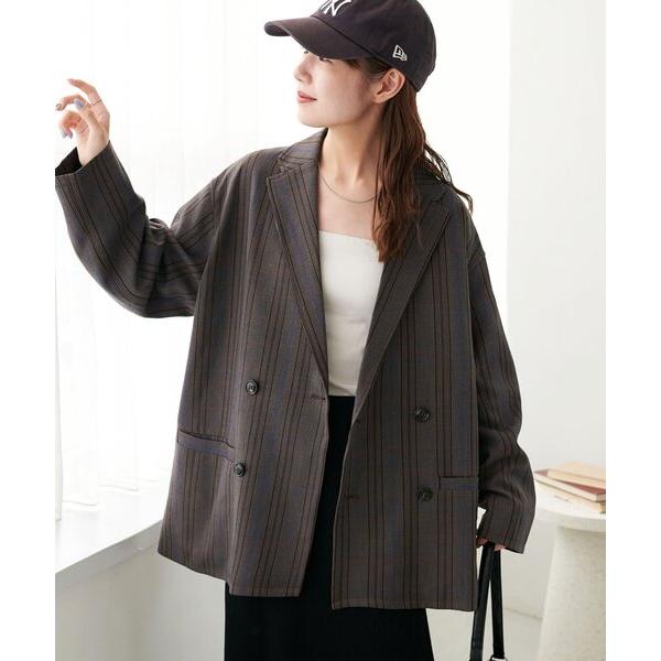 『タイムセール実施中』ZOZO問い合わせ番号:96992755ショップ:DISCOAT，ディスコートブランド:DISCOAT，ディスコート商品名:【ユニセックス】チェックWブレストオーバージャケットカテゴリ:ジャケット/アウター>テー...