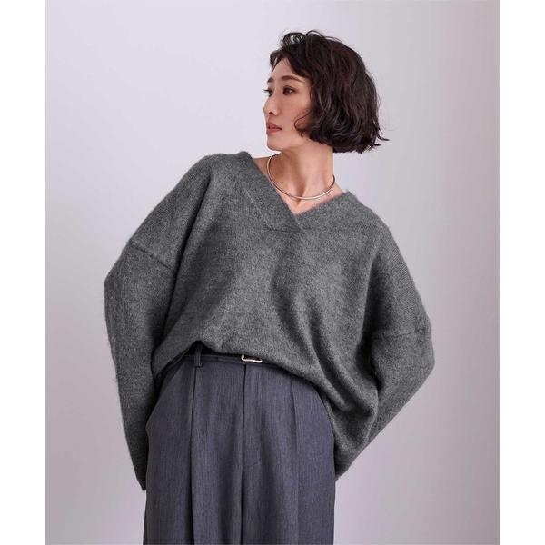 『タイムセール実施中』ZOZO問い合わせ番号:96993230ショップ:ur's，ユアーズブランド:ur's，ユアーズ商品名:ワイドVネックニットカテゴリ:トップス>ニット/セーターブランド品番:BGXU1884素材:ナイロン 50%...