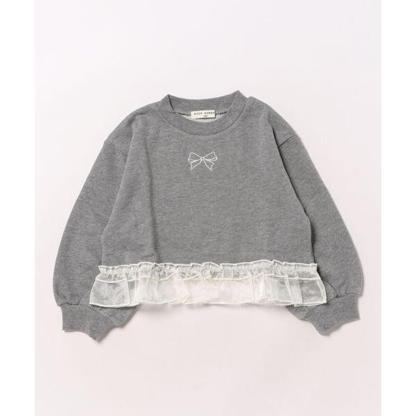 ZOZO問い合わせ番号:96994200ショップ:こどもの森e-shop，コドモノモリイーショップブランド:KIDS FOREST，キッズフォレスト商品名:ＫＲ　裏毛裾チュールトレーナーカテゴリ:トップス>スウェットブランド品番:R6...