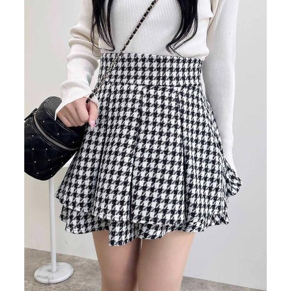 『タイムセール実施中』ZOZO問い合わせ番号:96994519ショップ:INGNI，イングブランド:INGNI，イング商品名:【WEB限定】ツイードタックミニフレアスカートカテゴリ:スカート>スカートブランド品番:1999-30012...