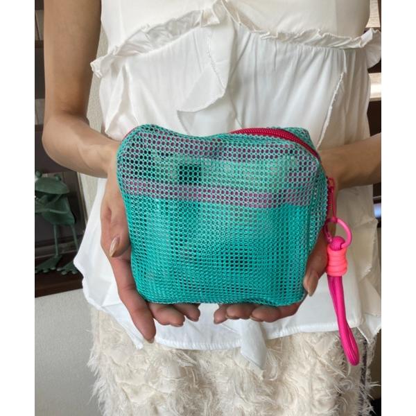 『タイムセール実施中』ZOZO問い合わせ番号:97026758ショップ:wears，ウェアーズブランド:Loco Ocean，ロコオーシャン商品名:【バイカラー】コンパクト 軽量 ストラップ付き / 小物入れ メイクポーチ ミニポーチ メッ...