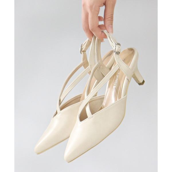 『セール実施中』ZOZO問い合わせ番号:97026990ショップ:Fusione，フュージョンブランド:LibertyDoll，リバティードール商品名:ポインテッドトゥ Vカットスリングバック パンプスカテゴリ:シューズ>パンプスブラ...