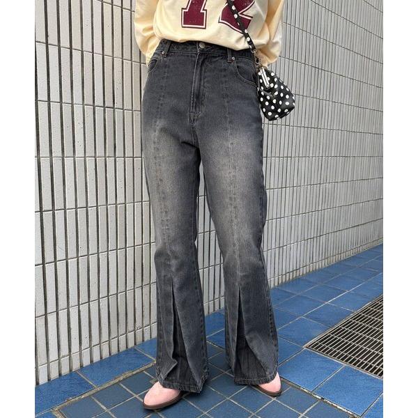 『タイムセール実施中』ZOZO問い合わせ番号:97027072ショップ:CIAOPANIC，チャオパニックブランド:CIAOPANIC，チャオパニック商品名:【CIAN DENIM/シアンデニム】タックフレアデニム#101カテゴリ:パンツ&...