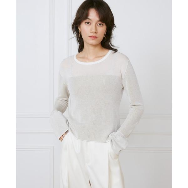 『セール実施中』ZOZO問い合わせ番号:97027271ショップ:SUPERIOR CLOSET，スーペリア クローゼットブランド:INED，イネド商品名:異素材畦編みニット 《la veille by SUPERIOR CLOSET》カテ...