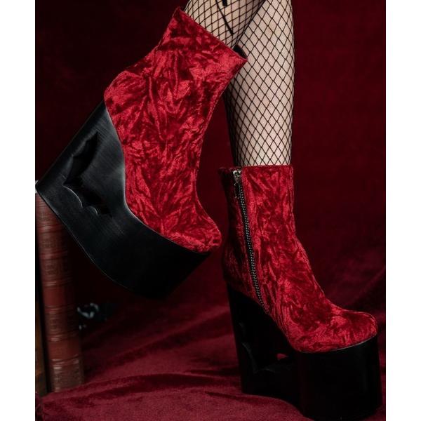 『セール実施中』ZOZO問い合わせ番号:97027301ショップ:Jeffrey Campbell，ジェフリーキャンベルブランド:Charla Tedrick，チャーラテドリック商品名:デザインヒール 厚底ショートブーツカテゴリ:シューズ&...