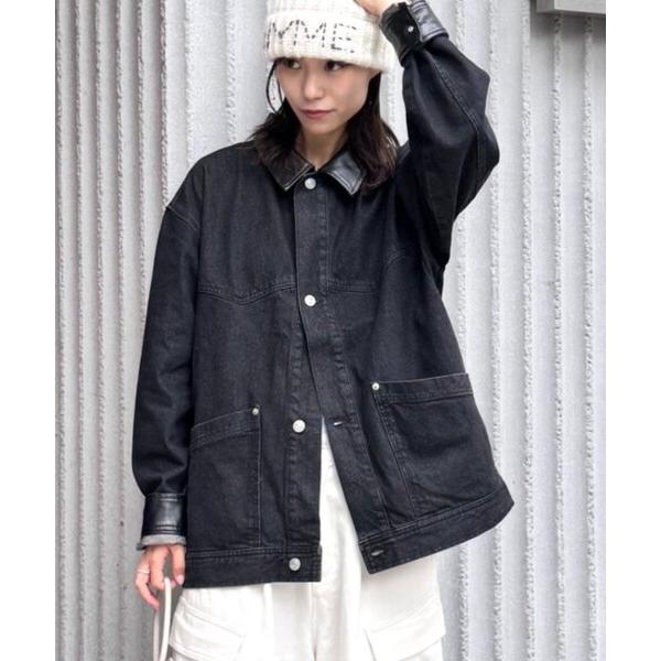 『セール実施中』ZOZO問い合わせ番号:97027315ショップ:CIAOPANIC TYPY，チャオパニックティピーブランド:CIAOPANIC TYPY，チャオパニックティピー商品名:【ユニセックス】レザーカラーウエスタンデニムジャケッ...