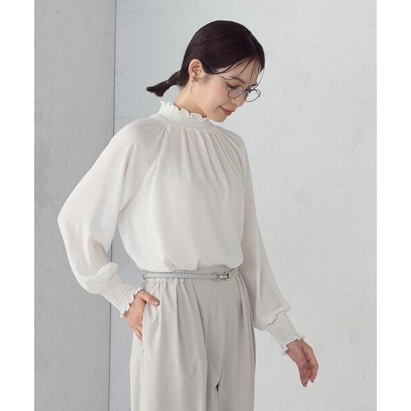 『タイムセール実施中』ZOZO問い合わせ番号:97027640ショップ:COMME CA ISM，コムサイズムブランド:COMME CA ISM，コムサイズム商品名:シャーリングブラウスカテゴリ:トップス>シャツ/ブラウスブランド品番...