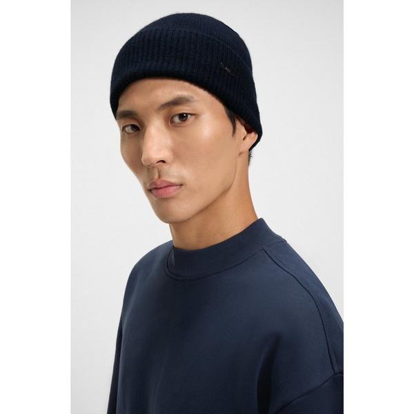 『セール実施中』ZOZO問い合わせ番号:97027863ショップ:HUGO BOSS，ヒューゴボスブランド:BOSS，ボス，HUGO BOSS，ヒューゴボス商品名:カシミアビーニー ロゴプレートカテゴリ:帽子>ニットキャップ/ビーニー...