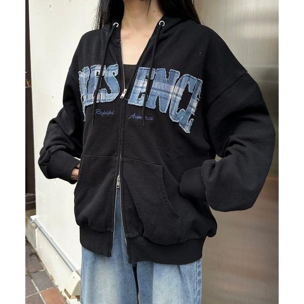 ZOZO問い合わせ番号:97028163ショップ:repipi armario，レピピアルマリオブランド:repipi armario，レピピ アルマリオ，10C REPIPI，ジューシーレピピ商品名:ワッペンルーズZIPパーカーカテゴリ:...