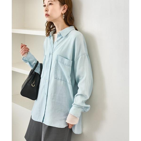 『タイムセール実施中』ZOZO問い合わせ番号:97028580ショップ:ROPE' PICNIC，ロぺピクニックブランド:ROPE' PICNIC，ロペピクニック商品名:シャンブレーデニム調シャツカテゴリ:トップス>シャツ/ブラウスブ...