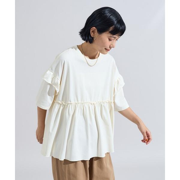 『セール実施中』ZOZO問い合わせ番号:97059130ショップ:FREAK'S STORE，フリークスストアブランド:FREAK'S STORE，フリークスストア商品名:＜UVカット＞multi functional 7分袖フリルTシャツ...