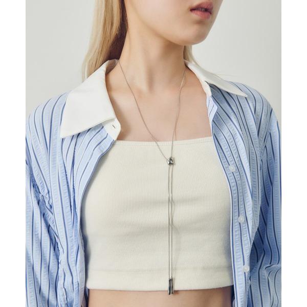 ZOZO問い合わせ番号:97059953ショップ:GOLDY，ゴールディブランド:GOLDY，ゴールディ商品名:【金属アレルギー軽減】ハング ドロップ ループ タイイング ステンレス ネックレスカテゴリ:アクセサリー>ネックレスブラン...