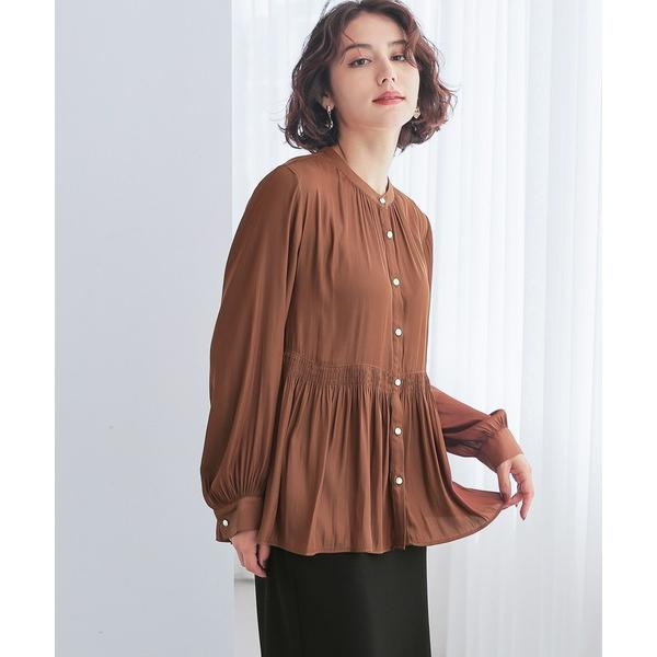 『タイムセール実施中』ZOZO問い合わせ番号:97060166ショップ:Honeys，ハニーズブランド:GLACIER lusso，グラシアルッソ商品名:ペプラムギャザーブラウスカテゴリ:トップス>シャツ/ブラウスブランド品番:673...