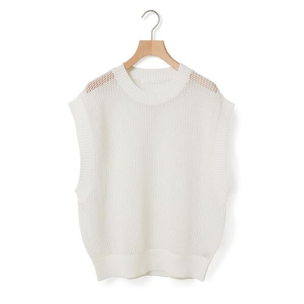 ZOZO問い合わせ番号:97060194ショップ:MARcourt，マーコートブランド:MARMARMAR，マーマーマー商品名:MARMARMAR メッシュショートベストカテゴリ:トップス>ベストブランド品番:1-820040素材:コ...