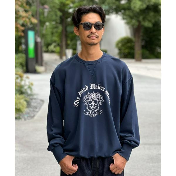 ZOZO問い合わせ番号:97060472ショップ:H.L.N.A，エイチエルエヌエーブランド:MAGIC NUMBER，マジック ナンバー商品名:【MAGIC NUMBER】CREST WASHED CREW SWEATカテゴリ:トップス&...