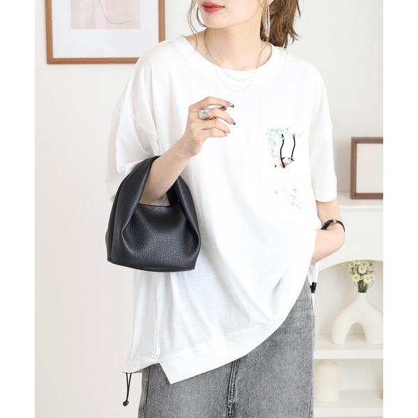 ZOZO問い合わせ番号:97060831ショップ:FUNALIVE，ファンアライブブランド:Quelle Chance，ケルシャンス，FUNALIVE，ファンアライブ商品名:裾ドロスト刺繍プルオーバーカテゴリ:トップス>Tシャツ/カッ...