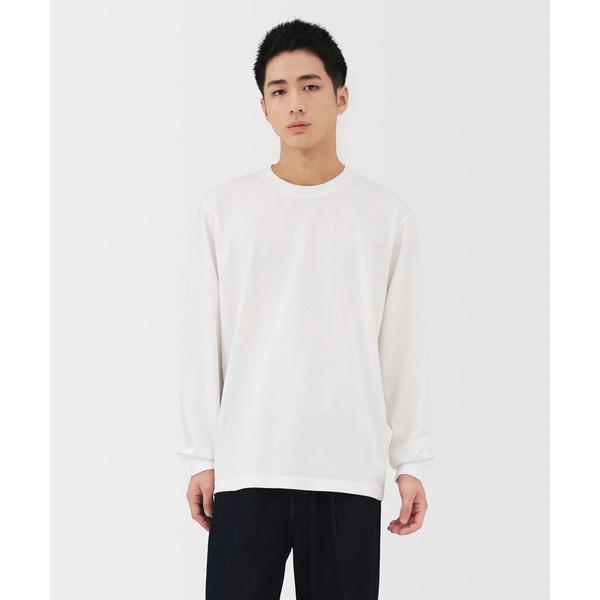 ZOZO問い合わせ番号:97061987ショップ:無印良品，ムジルシリョウヒンブランド:無印良品，ムジルシリョウヒン商品名:紳士　洗いざらし太番手クルーネック長袖Ｔシャツカテゴリ:トップス>Tシャツ/カットソーブランド品番:45473...