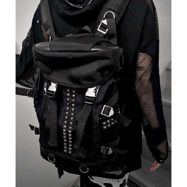 ZOZO問い合わせ番号:97062527ショップ:A'GEM/9 × .kom，エージェムナインブランド:NOVESSEL，ノベセル商品名:A'GEM/9 × .kom『NOVESSEL/ノベセル』スタッズデザインバックパックカテゴリ:バッ...