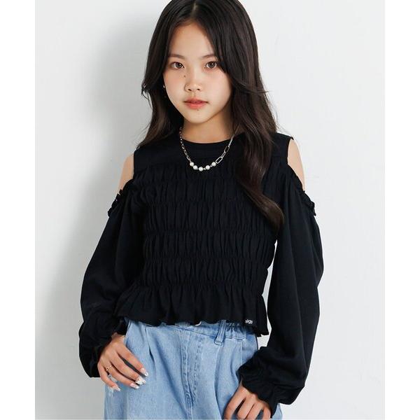 『セール実施中』ZOZO問い合わせ番号:97093163ショップ:F.O.Online Store，エフオーオンラインストアブランド:algy，アルジー商品名:シャーリング肩あきトップスカテゴリ:トップス>Tシャツ/カットソーブランド...