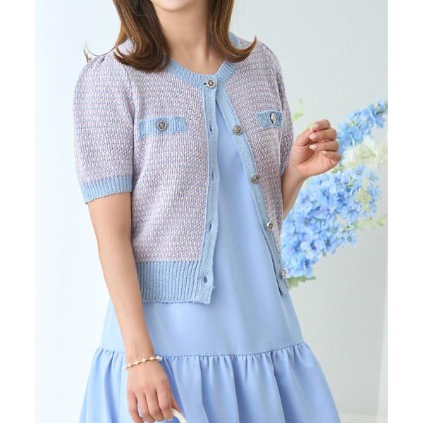 ZOZO問い合わせ番号:97093644ショップ:Joint Space，ジョイントスペースブランド:Prima Scherrer，プリマシェレル，Joint space，ジョイントスペース商品名:サマー ツイード編み ニット カーディガン...