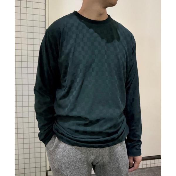 ZOZO問い合わせ番号:97093998ショップ:ikka LOUNGE，イッカラウンジブランド:IKKA LOUNGE，イッカラウンジ，ikka，イッカ商品名:リンクスジャカード市松ロンTカテゴリ:トップス>Tシャツ/カットソーブラ...