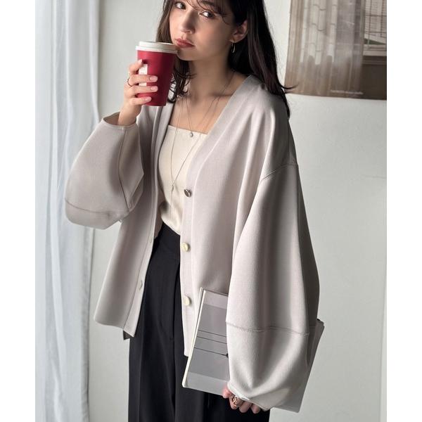 『タイムセール実施中』ZOZO問い合わせ番号:97095534ショップ:Classical Elf，クラシカルエルフブランド:classicalelf，クラシカルエルフ商品名:たっぽり袖×ゴールドボタンの欲張りカーデ。ランタンスリーブ金釦V...