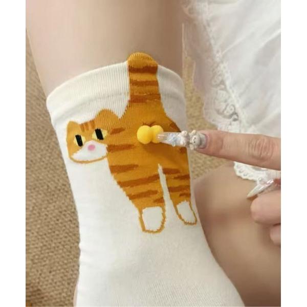 ※このアイテムは返品・交換対象外商品です。ZOZO問い合わせ番号:97096087ショップ:Port，ポートブランド:Port，ポート商品名:【 Port / ポート 】 キャット バックスタイル ソックス / ねこ ユニーク 靴下 ( 2...