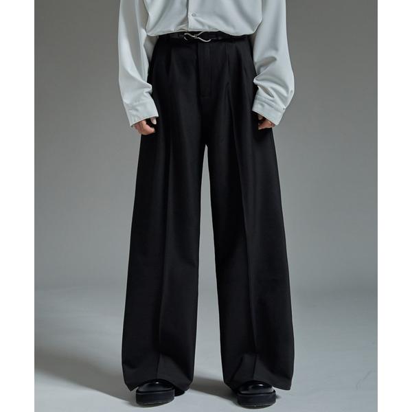 『タイムセール実施中』ZOZO問い合わせ番号:97096333ショップ:EMMA CLOTHES，エマ クローズブランド:cussil，クシル商品名:【cussil/クシル】ヘビードレープ2タックワイドストレートセンタープレススラックスパン...