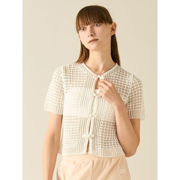 『セール実施中』ZOZO問い合わせ番号:97127076ショップ:FURFUR，ファーファーブランド:FURFUR，ファーファー商品名:レース編みチャイナニットトップスカテゴリ:トップス>ニット/セーターブランド品番:RWNT2540...