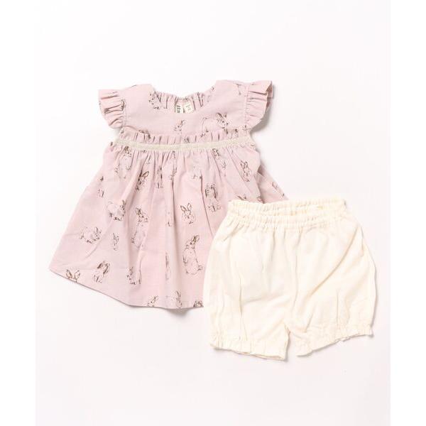 『セール実施中』※このアイテムは返品・交換対象外商品です。ZOZO問い合わせ番号:97158734ショップ:Wonder apartment，ワンダーアパートメントブランド:nino，ニノ商品名:うさぎプリントBabyスーツカテゴリ:ママ＆...
