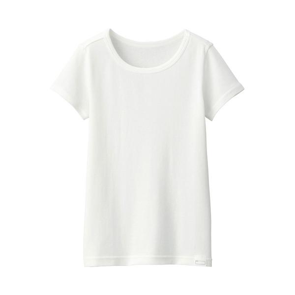 ※このアイテムは返品・交換対象外商品です。ZOZO問い合わせ番号:97189640ショップ:無印良品，ムジルシリョウヒンブランド:無印良品，ムジルシリョウヒン商品名:キッズ　フライス編みクルーネック半袖Ｔシャツ【インナー】カテゴリ:アンダー...