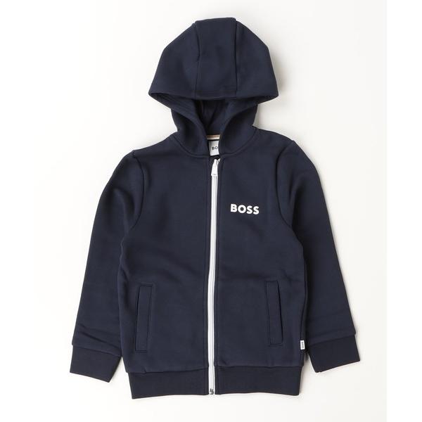 『タイムセール実施中』ZOZO問い合わせ番号:97220596ショップ:HUGO BOSS，ヒューゴボスブランド:BOSS，ボス，HUGO BOSS，ヒューゴボス商品名:キッズ コットンブレンド ジップアップフーディ ロゴプリントカテゴリ:...