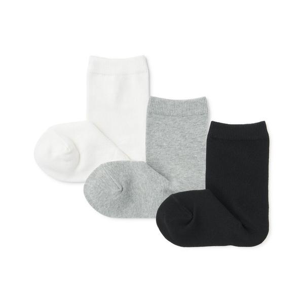 ※このアイテムは返品・交換対象外商品です。ZOZO問い合わせ番号:97221019ショップ:無印良品，ムジルシリョウヒンブランド:無印良品，ムジルシリョウヒン商品名:キッズ　足なり直角　靴下（３足組）カテゴリ:レッグウェア>ソックス/...