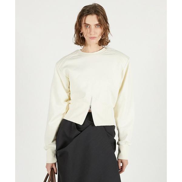 ZOZO問い合わせ番号:97221177ショップ:PRANK PROJECT，プランクプロジェクトブランド:PRANK PROJECT，プランクプロジェクト商品名:フロントジップショルダーパットスウェット / Front Zip Shoul...