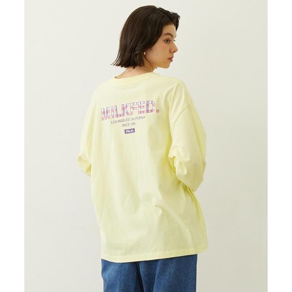 『セール実施中』ZOZO問い合わせ番号:97221196ショップ:MILKFED.，ミルクフェドブランド:MILKFED.，ミルクフェド商品名:MILKFED. PLAID LOGO L/S TEEカテゴリ:トップス>Tシャツ/カット...