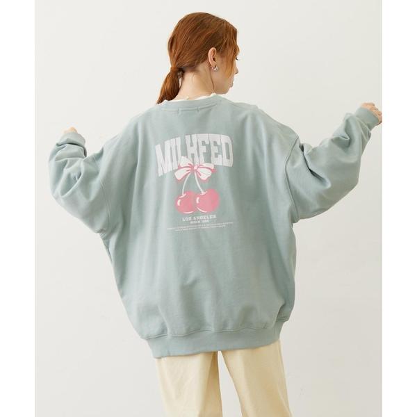 『タイムセール実施中』ZOZO問い合わせ番号:97221203ショップ:MILKFED.，ミルクフェドブランド:MILKFED.，ミルクフェド商品名:RIBBON AND CHERRY SWEAT TOPカテゴリ:トップス>スウェット...
