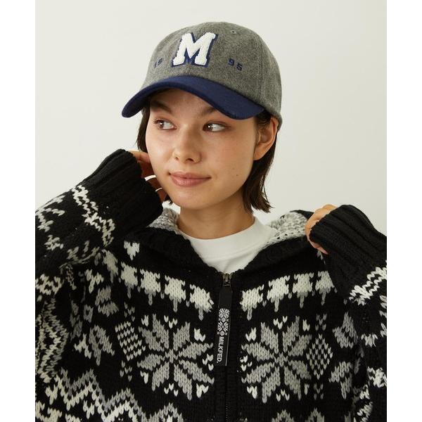 『セール実施中』ZOZO問い合わせ番号:97221251ショップ:MILKFED.，ミルクフェドブランド:MILKFED.，ミルクフェド商品名:CHENILLE LOGO EMBROIDERY MELTON CAPカテゴリ:帽子>キャ...