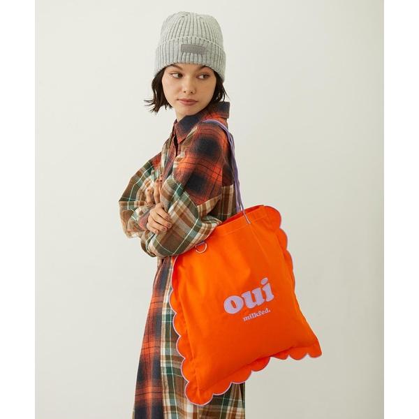 『セール実施中』ZOZO問い合わせ番号:97221254ショップ:MILKFED.，ミルクフェドブランド:MILKFED.，ミルクフェド商品名:RUFFLE TOTE BAGカテゴリ:バッグ>トートバッグブランド品番:10325405...