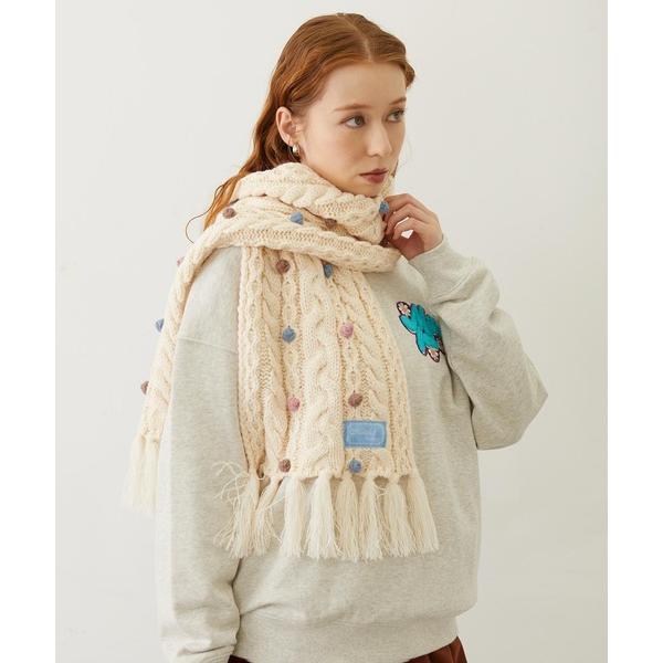 『セール実施中』ZOZO問い合わせ番号:97221257ショップ:MILKFED.，ミルクフェドブランド:MILKFED.，ミルクフェド商品名:CABLE KNIT STOLEカテゴリ:ファッション雑貨>マフラーブランド品番:1032...