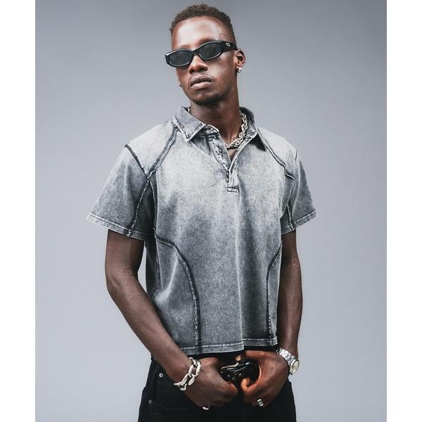 『セール実施中』ZOZO問い合わせ番号:97221485ショップ:FTW，エフティーダブリューブランド:ANDER HUNK，アンダーハンク商品名:Metal Button Stitch Design Polo / メタルボタンステッチデザ...