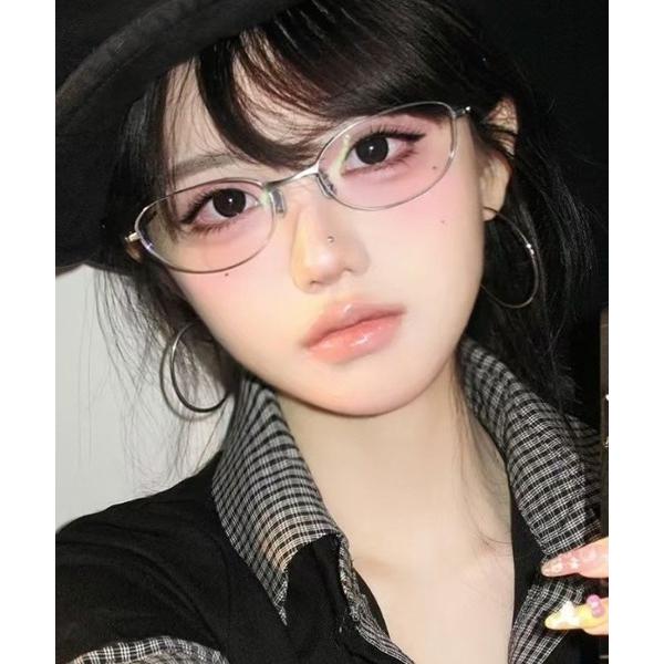 ZOZO問い合わせ番号:97221919ショップ:Ressaca，レサーカブランド:Ressaca，レサーカ商品名:キャットアイオーバルメタルフレームメガネ クリアレンズ 伊達メガネカテゴリ:ファッション雑貨>メガネブランド品番:15...