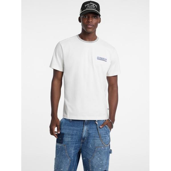 『セール実施中』ZOZO問い合わせ番号:97222633ショップ:GUESS，ゲスブランド:GUESS JEANS，ゲスジーンズ，Guess，ゲス商品名:GUESS JEANS Cn Ss Reg Front Back Print 半袖Tシ...