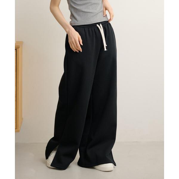 『タイムセール実施中』ZOZO問い合わせ番号:97253176ショップ:Lace Ladies，レースレディースブランド:Lace Ladies，レースレディース商品名:サイドスリット ワイド ストレート スウェット パンツカテゴリ:パンツ...