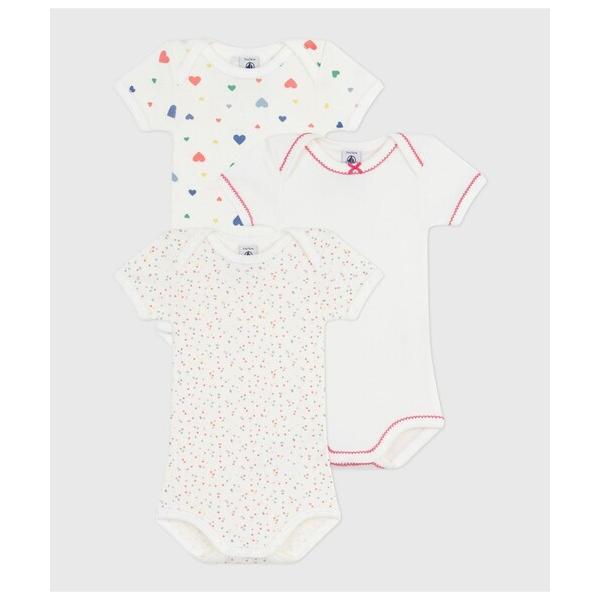 『セール実施中』※このアイテムは返品・交換対象外商品です。ZOZO問い合わせ番号:97253569ショップ:PETIT BATEAU，プチバトーブランド:PETIT BATEAU，プチバトー商品名:半袖ボディ３枚組カテゴリ:ママ＆ベビー&g...