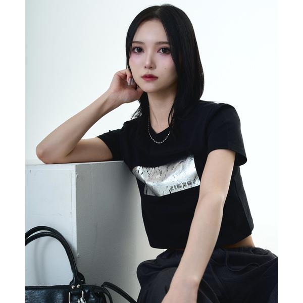 『セール実施中』ZOZO問い合わせ番号:97254786ショップ:SILVER BULLET，シルバーバレットブランド:DAESE TOKYO，デセトウキョウ商品名:『DAESE TOKYO/デセトウキョウ』ベア天竺シルバー箔プリントショー...