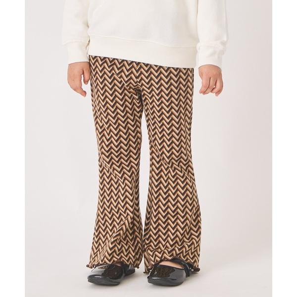 『タイムセール実施中』ZOZO問い合わせ番号:97254872ショップ:ever closet，エバークローゼットブランド:ever closet，エバークローゼット商品名:総柄ジャガード フレアパンツカテゴリ:パンツ>その他パンツブ...